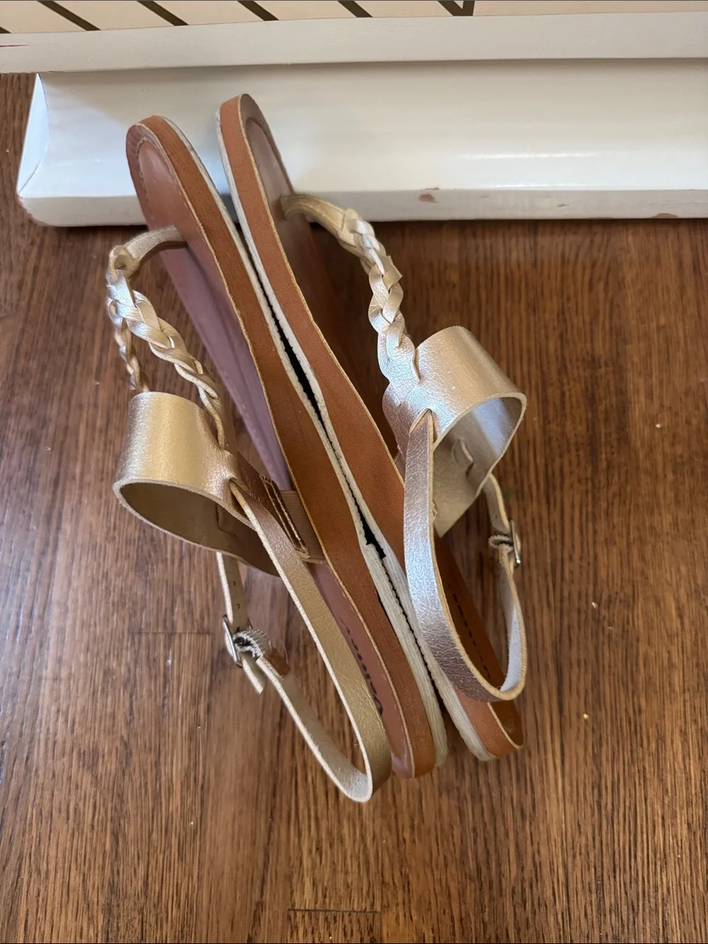 The Unbranded Brand | Shoes | Vegan Leather Sandals Womens Metallic ...